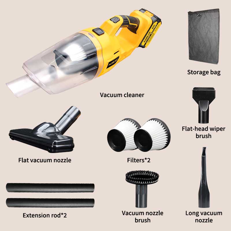 KEELAT KCVC04 Cordless Handheld Vacuum Cleaner 4 Heads portable Dry and ...