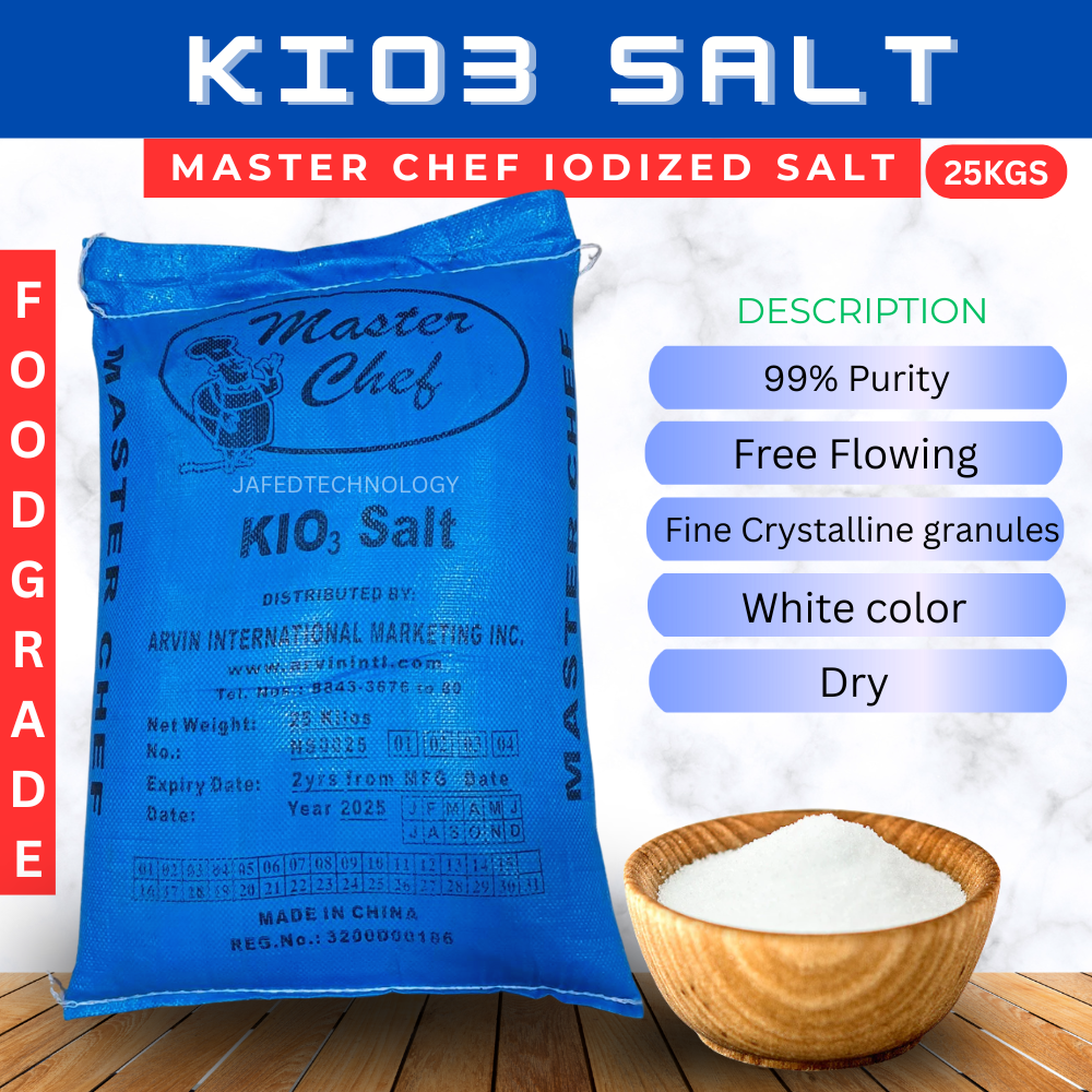 Master Chef KIO3 Salt Iodized Salt Fine Granules 25kgs | Shopee Philippines