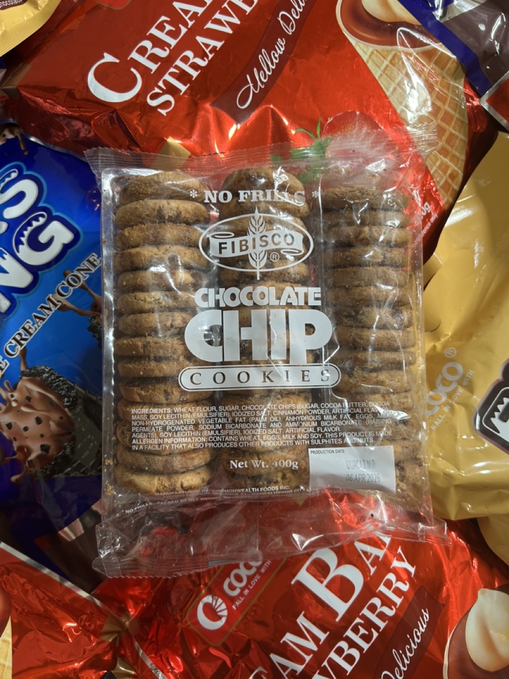 FIBISCO CHOCOLATE CHIPS COOKIES SOFT & CHEWY (400g) SNACKS | Shopee ...