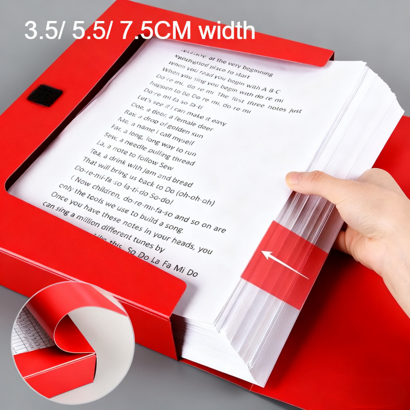 A4/Long File Box Storage Box Foldable Box Document Organizer File Case ...