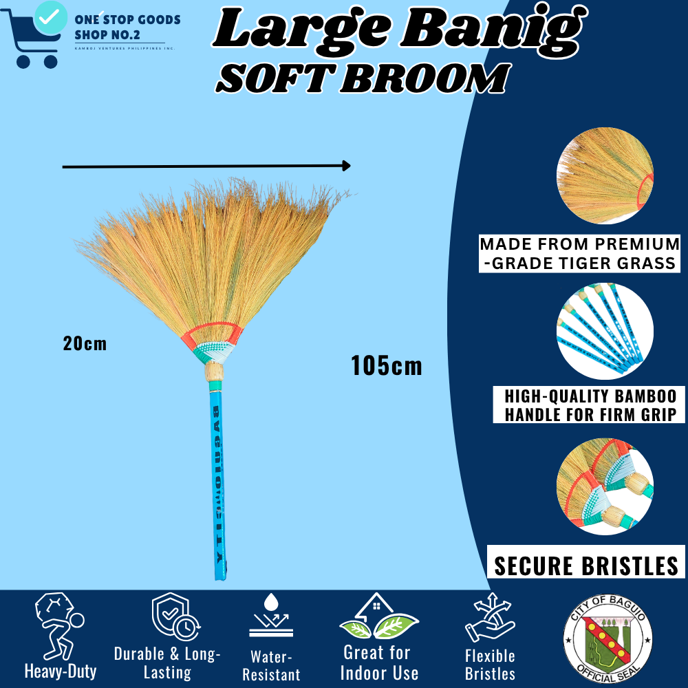 Large Banig Soft Brooms Walis tambo Makapal Matibay Broom Sweeper ...