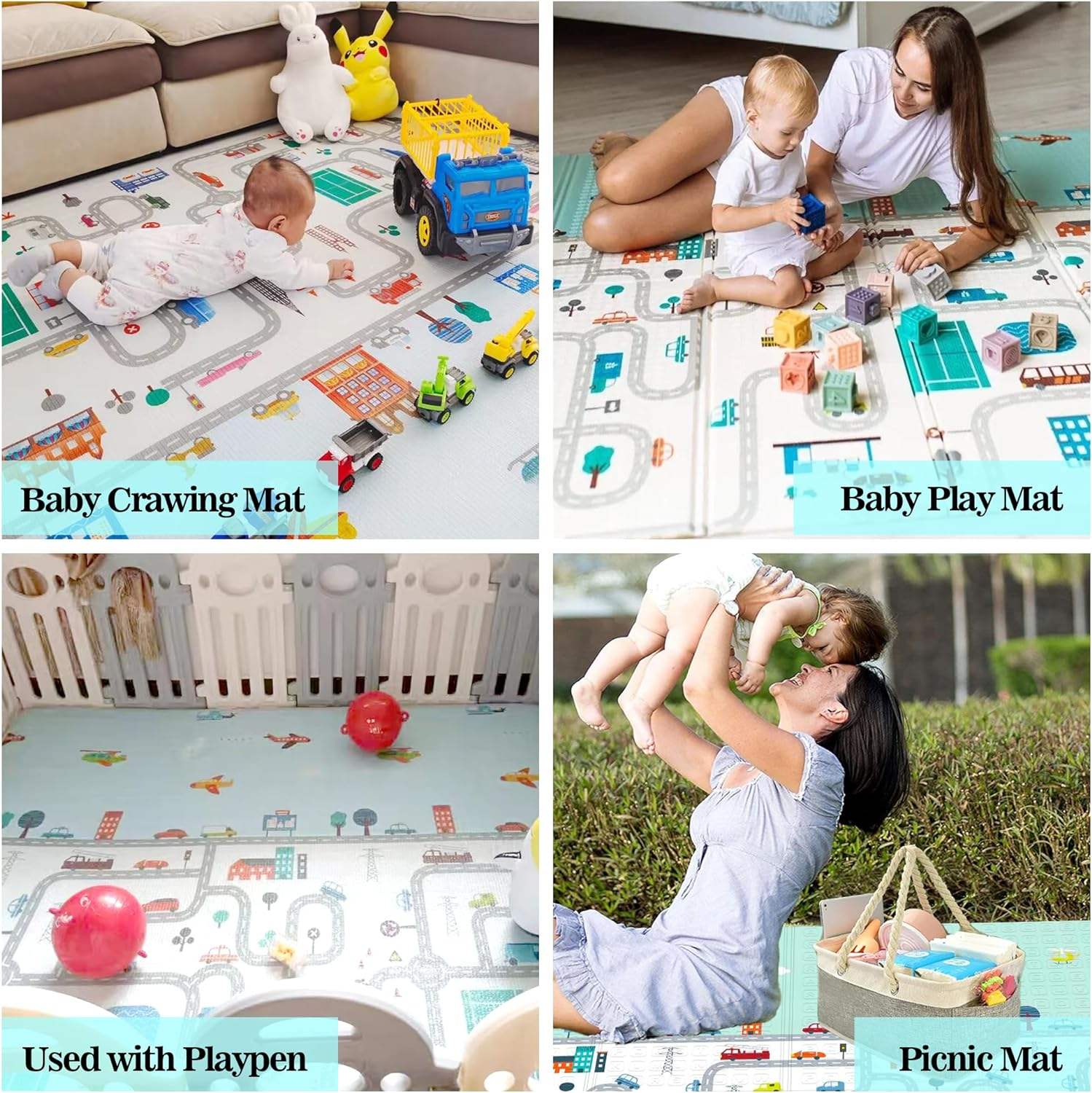 【COD】Playpen Mattress Foam Baby Playmat With Foam Formaldehyde-Free ...