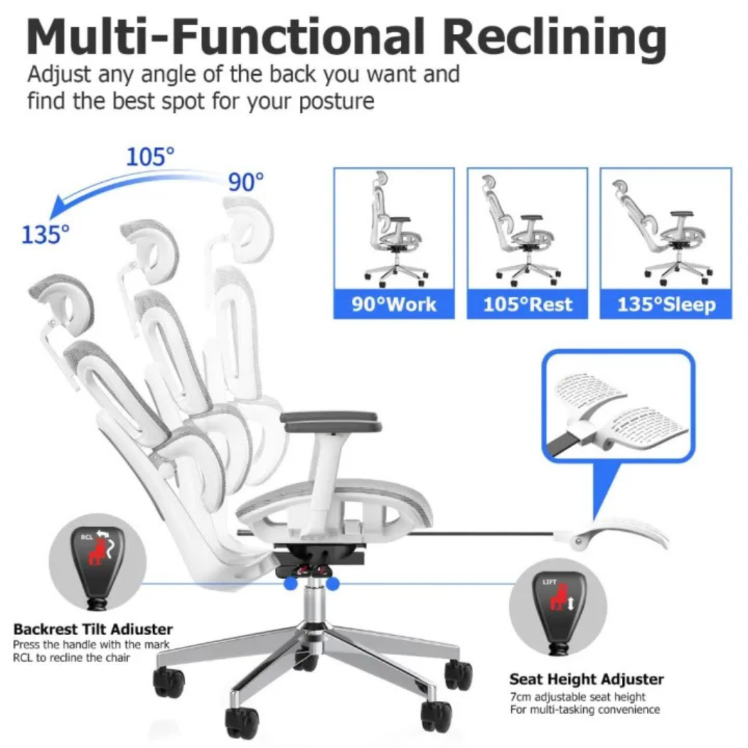 【SLS】Super Ergonomic Chair with foot rest Gaming Chair Swivel chair ...