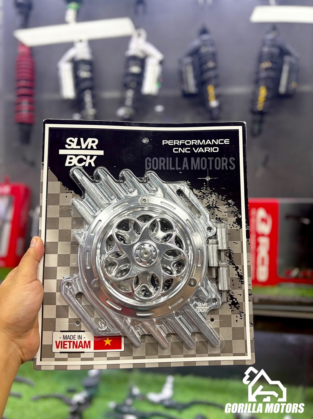 SLVR BCK RADIATOR COVER WITH SPINNER HONDA CLICK 125/150 | Shopee ...