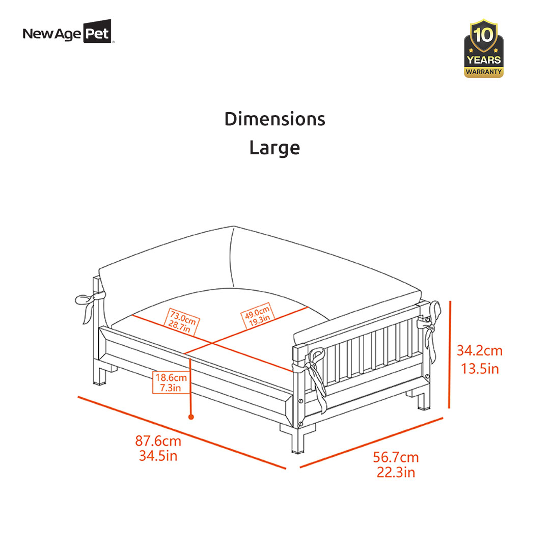 NEW AGE PET Manhattan Pet-Bed Dog Cushion ECOFLEX | Memory Foam ...