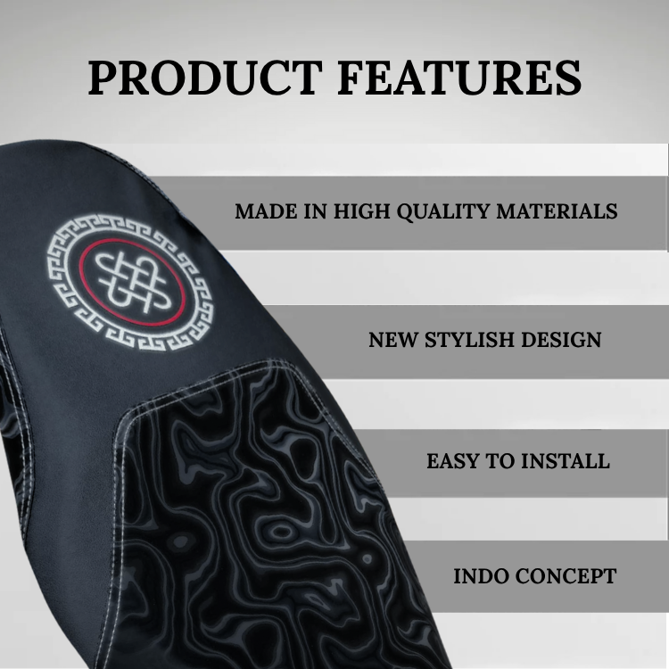 PCX 160 INDO CONCEPT 3D SMOKE DESIGN WITH INFINITY LOGO SEAT COVER FOR ...