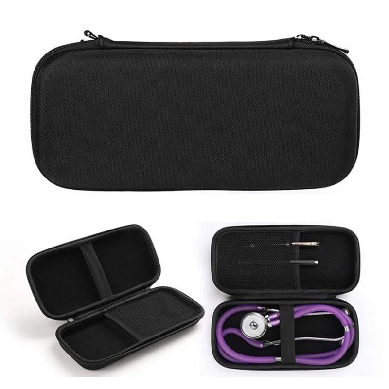 EVA Stethoscope Case Bag Black Portable Stethoscope Hard Carrying Case ...