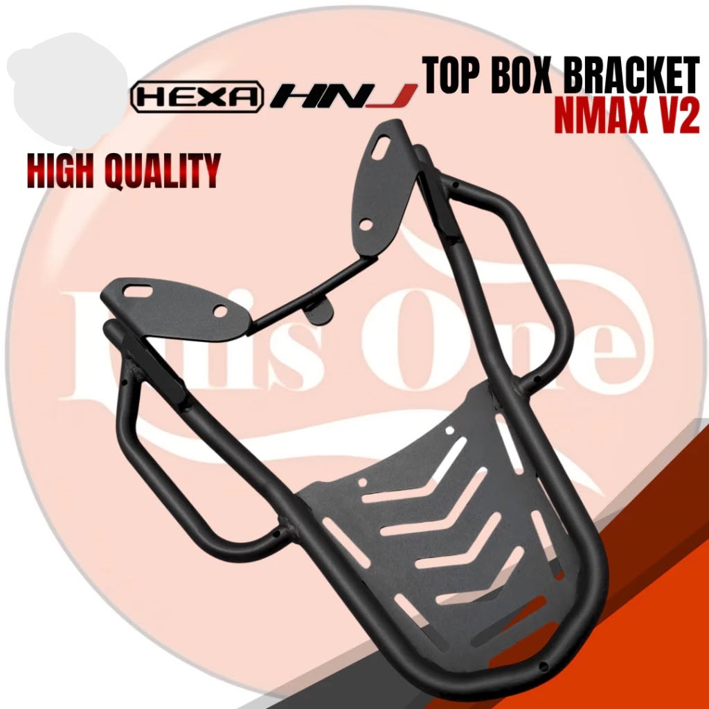 HNJ Heavy Duty Top Box Bracket for Yamaha NMAX V2 – Flat Base Mount ...