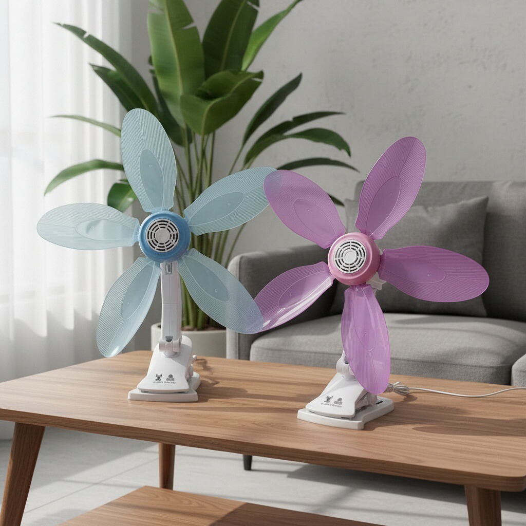 SYCAT Big Fan 5 Blade Clip Fan Big Table/Desk Fan Electric Fan W/ Clip ...