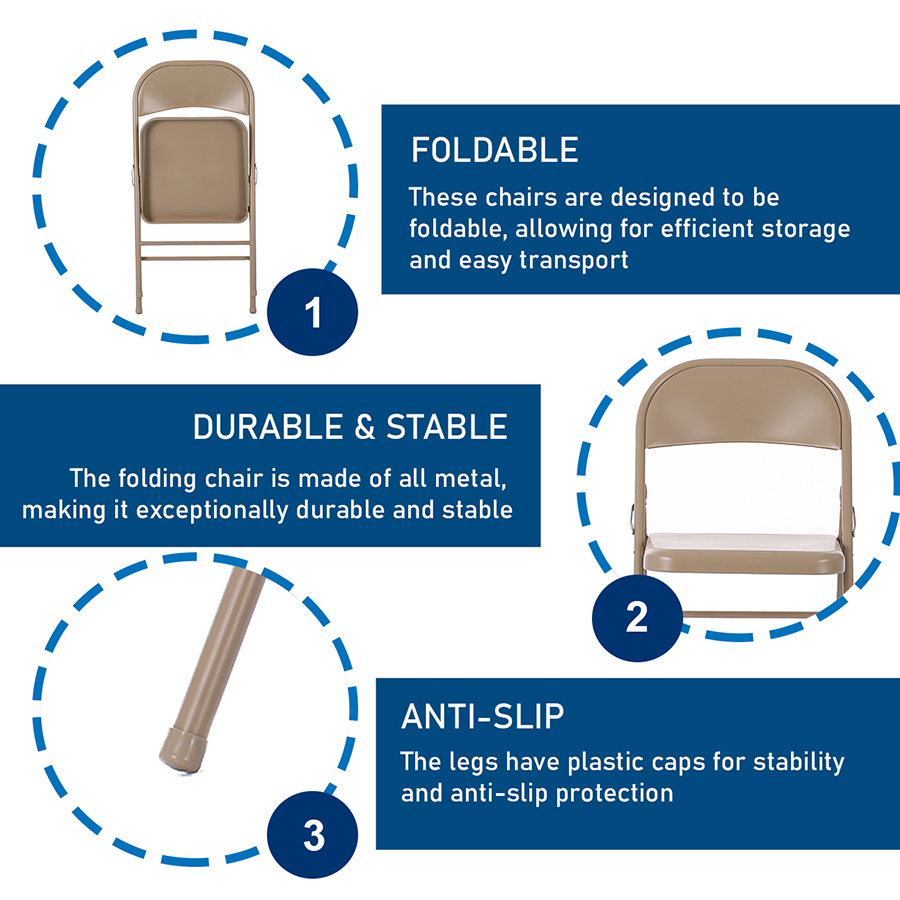 Mandaue Foam Dutton Metal Folding Chair | Shopee Philippines