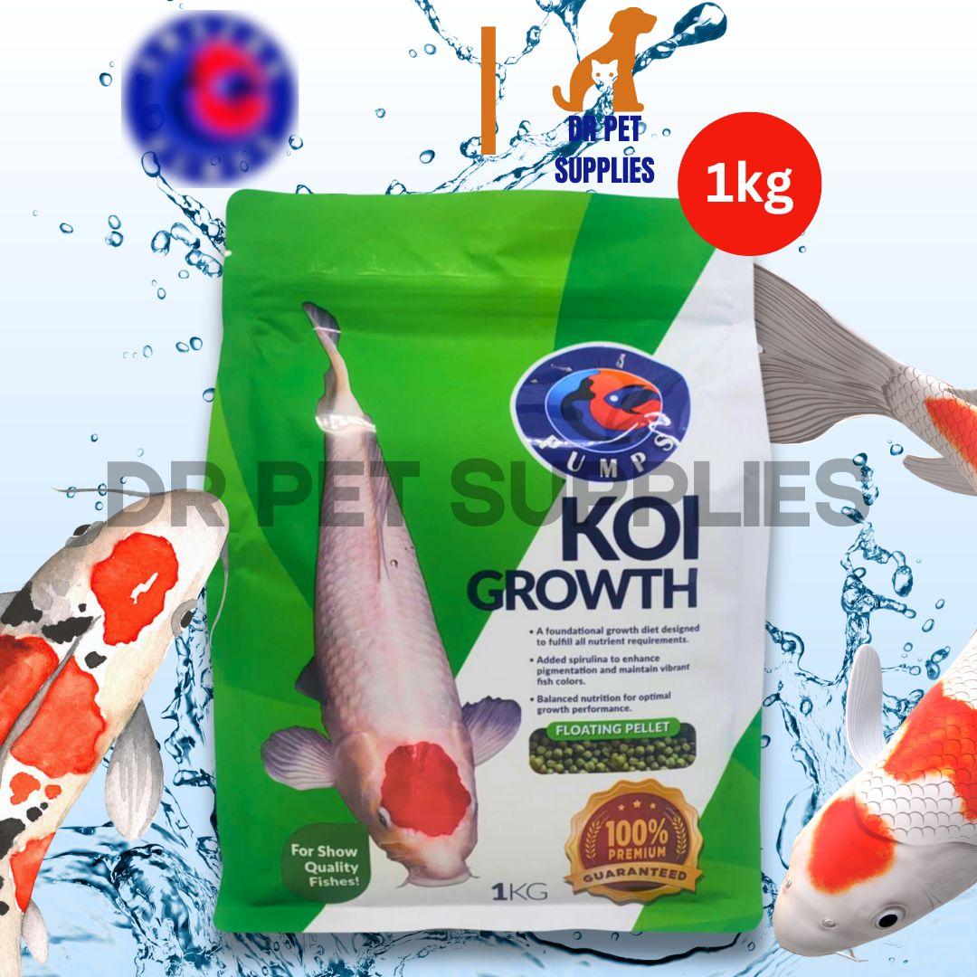 1kg Amazon Koi Feed Growth Koiking Growth Koi Balanced Excel Color ...