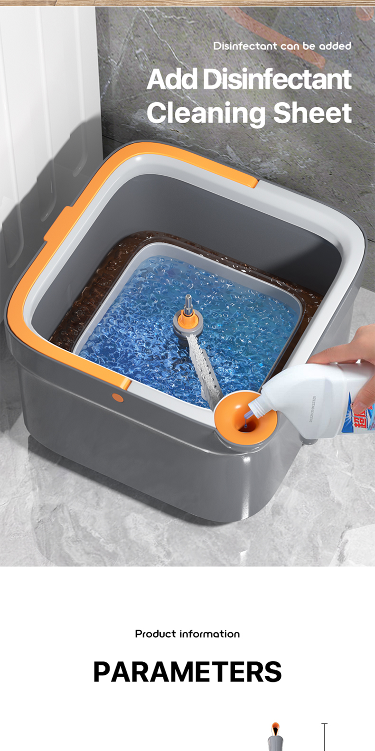 【Spin Mop】M16 Tornado Mop -Self-Washing & SpinningMechanism, Separate ...