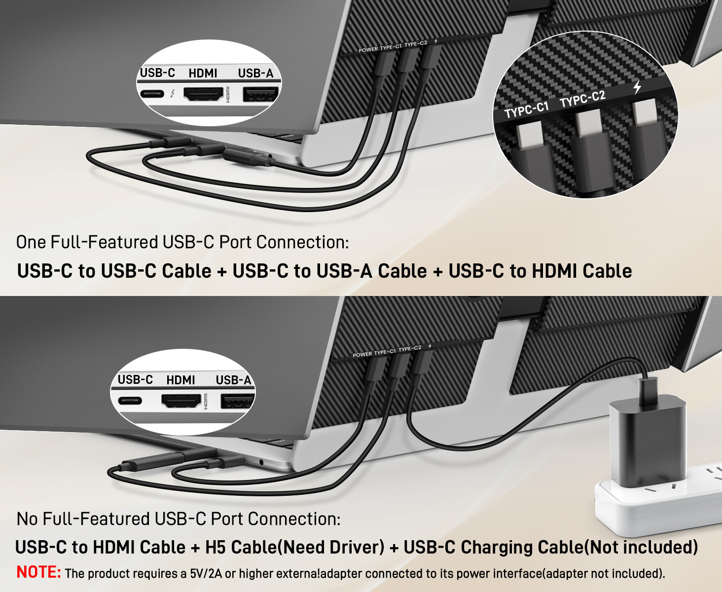 14in Laptop Extended Screen FHD 1080P IPS Dual Ultra-light Portable ...