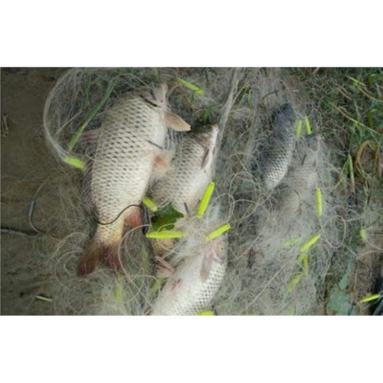 Fish Net Three Layers Floating Net Sticky Net Fishing 25M-90M Lambat ...