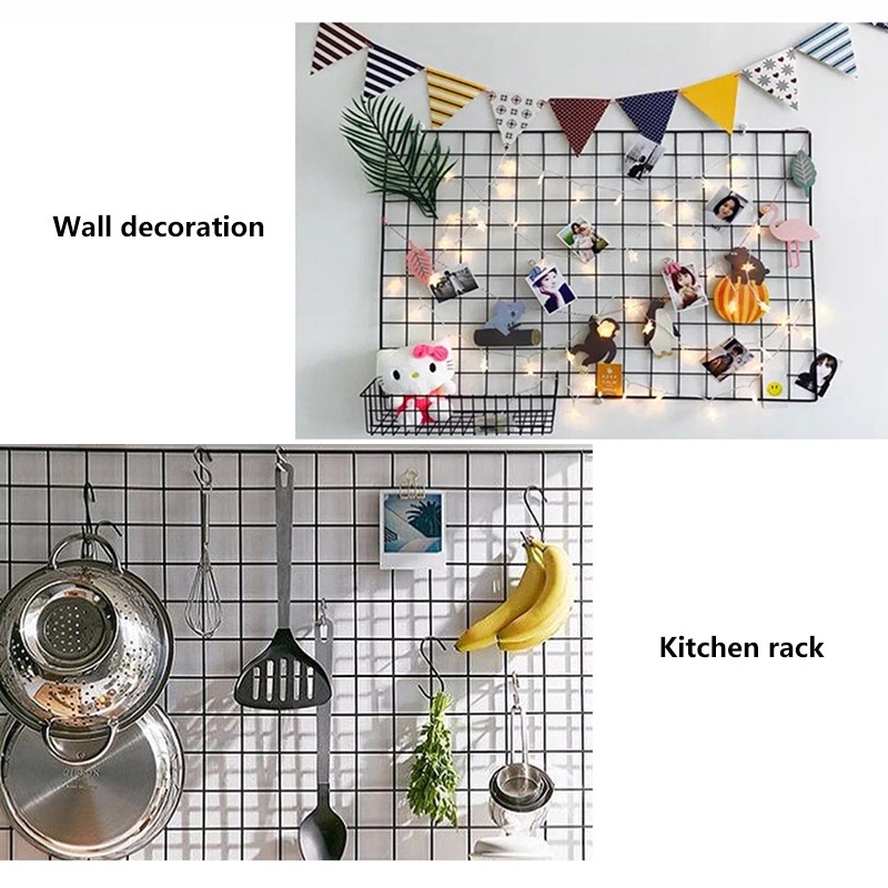 Nordic Wire Mesh Frame Home Decoration DIY Photo Wall Decoration Rack ...