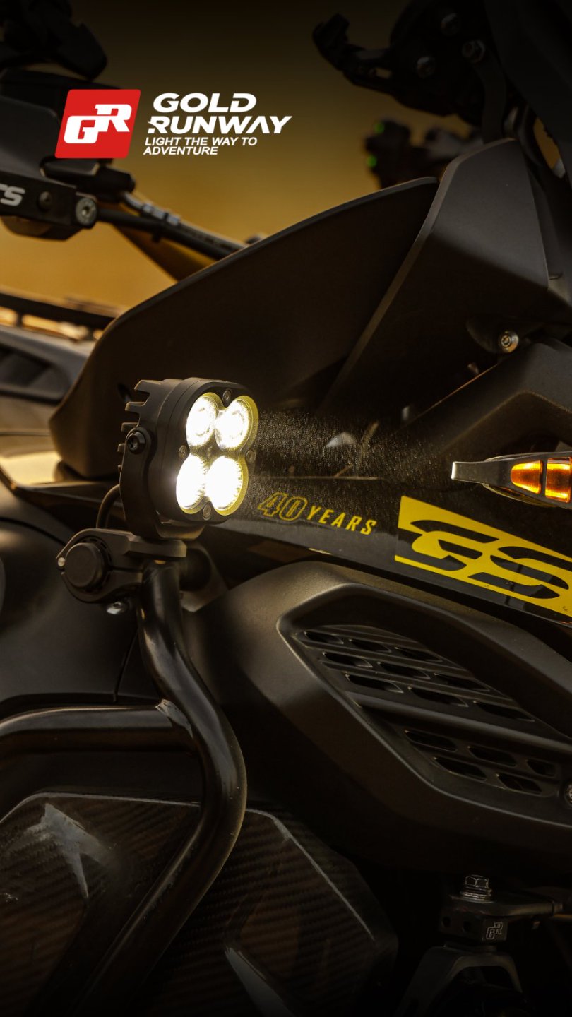 GOLD RUNWAY 2026 GR-X4 RLC4 110Watts Motorcycle Auxiliary LED Lights ...
