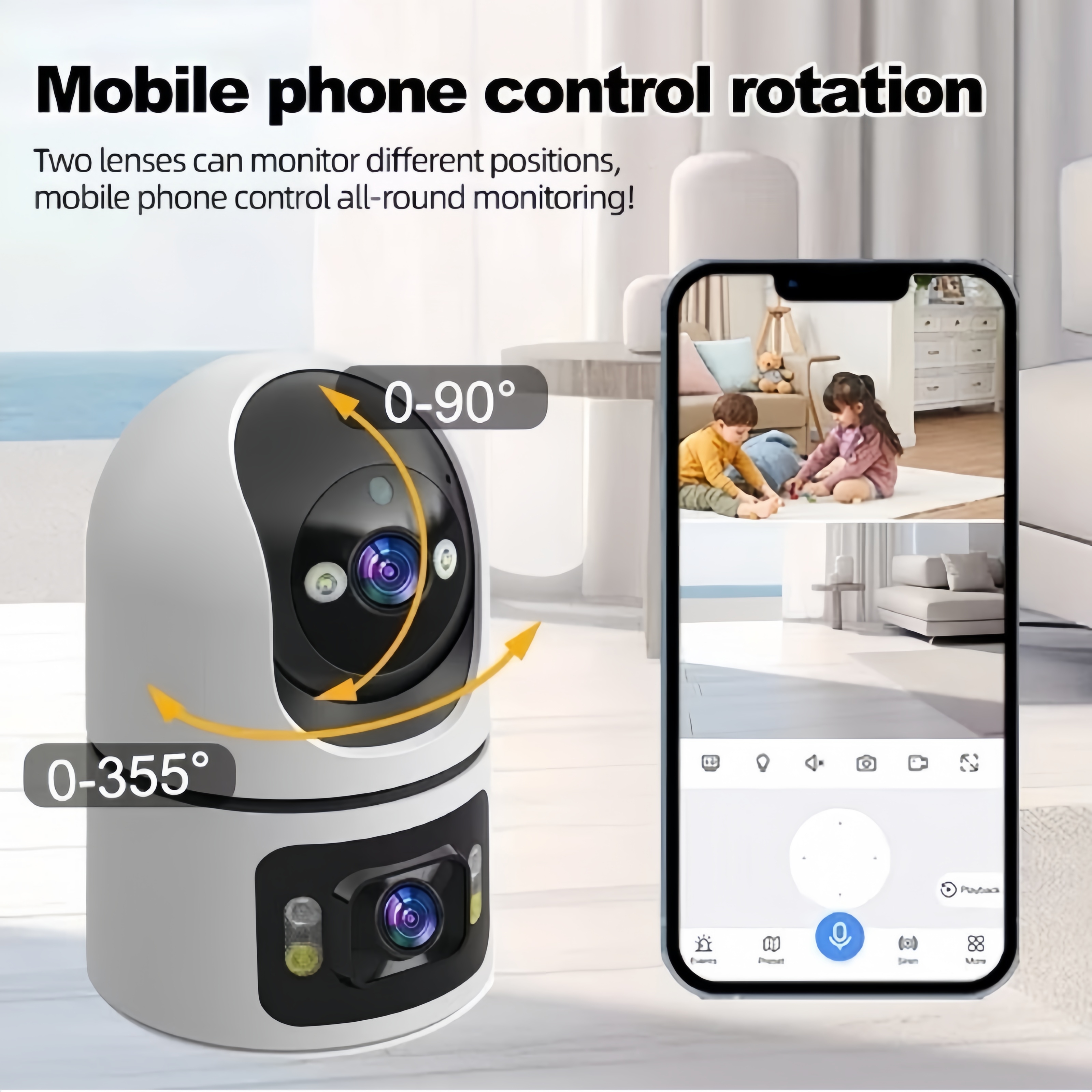 BUY 1 TAKE 1 Xiaomi 2K Dual Lens V380 Pro CCTV Camera Wireless Wifi PTZ ...