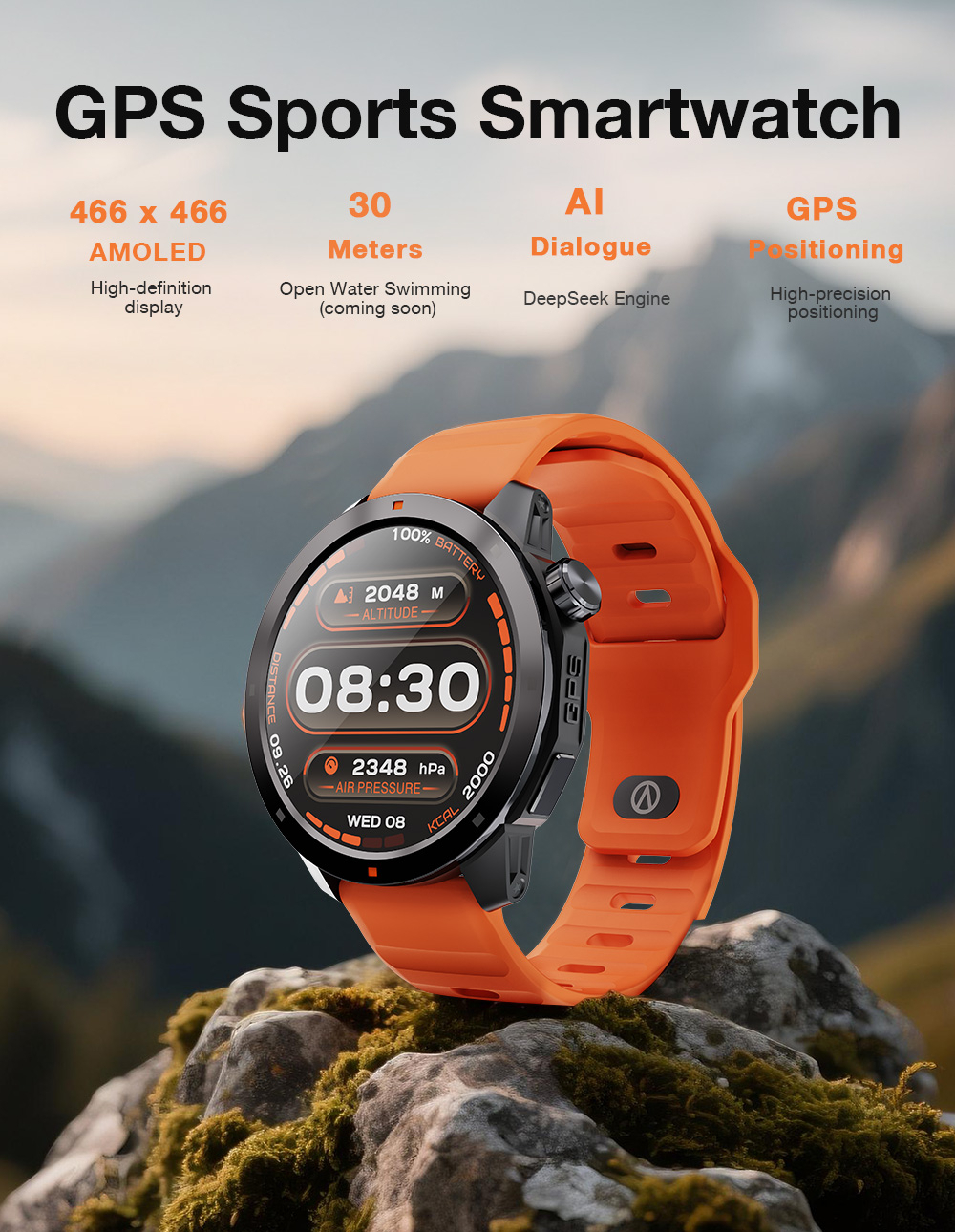 [ 12.12 Sale! ] Aolon Navi R3 Ultra Amoled Smart Watch for Men GPS Map ...