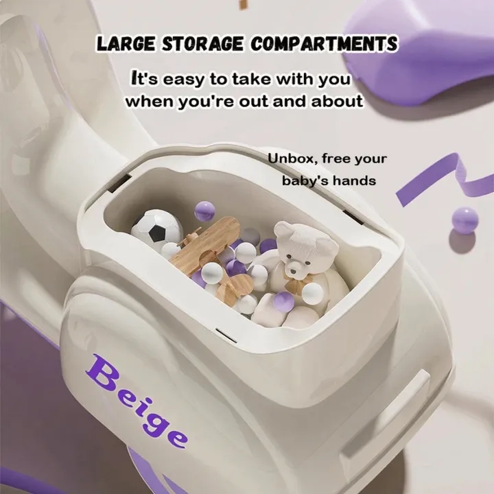 Kids Ride-On Balance Motorcycle – Toddler Electric Toy with Music ...