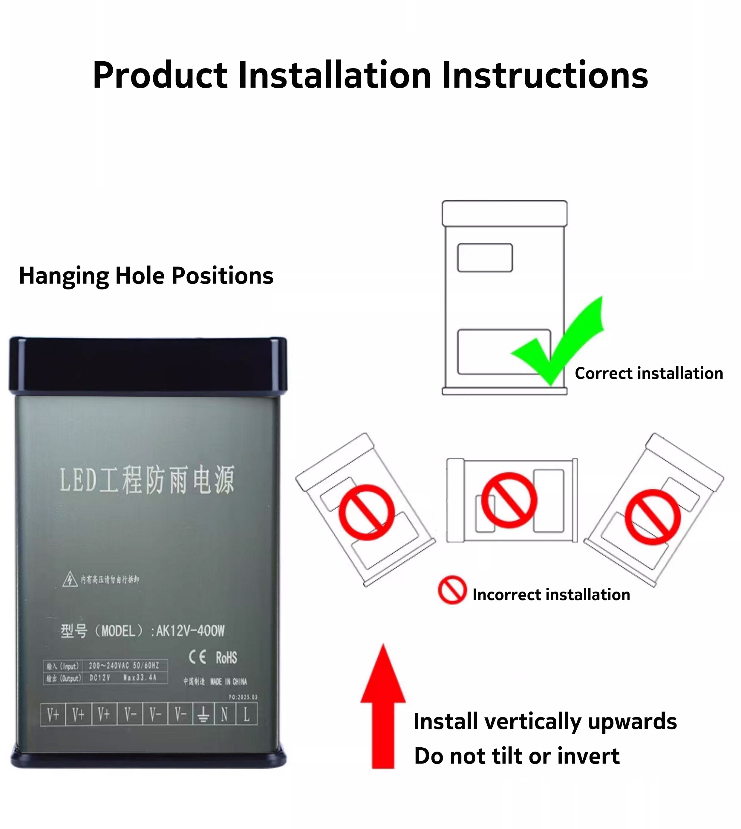 DC 12v Power Supply 33A 400W for Radio Base CCTV and led module ...