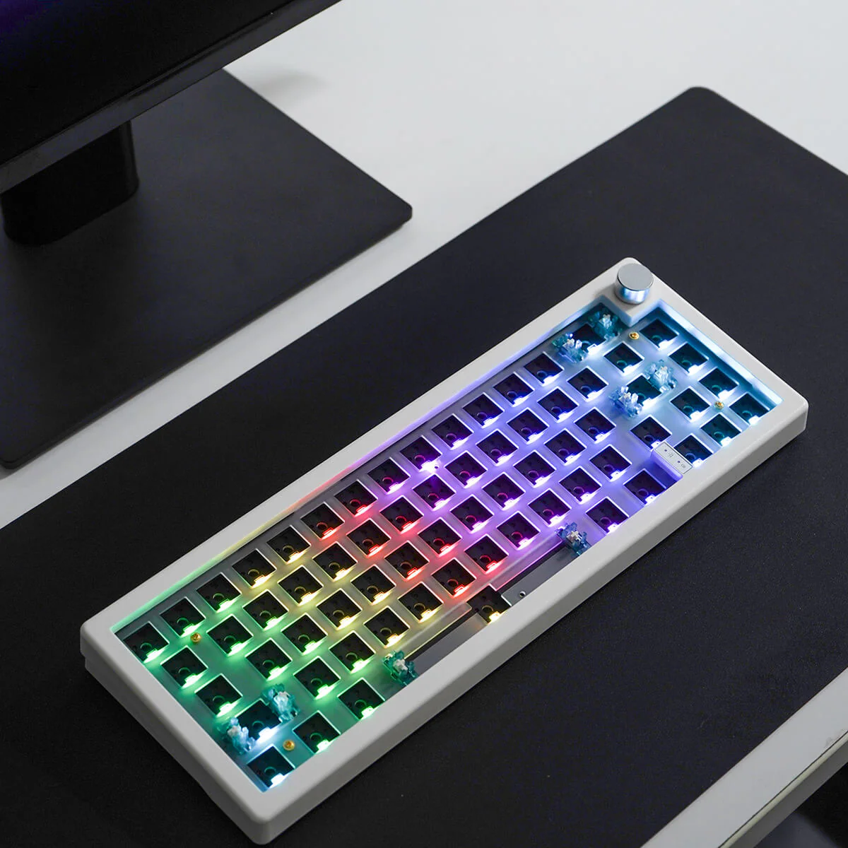 GMK67 Keyboard Kit 65% Hot Swappable Bluetooth 2.4G Wireless RGB ...