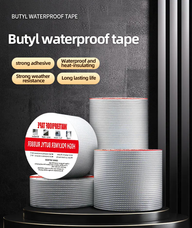 5m Aluminum Foil Sealant Tape Super Adhesive For Roof Leak Crack Pipe ...