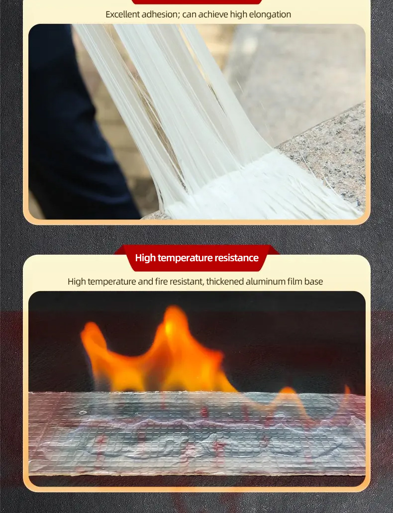 5m Aluminum Foil Sealant Tape Super Adhesive For Roof Leak Crack Pipe ...