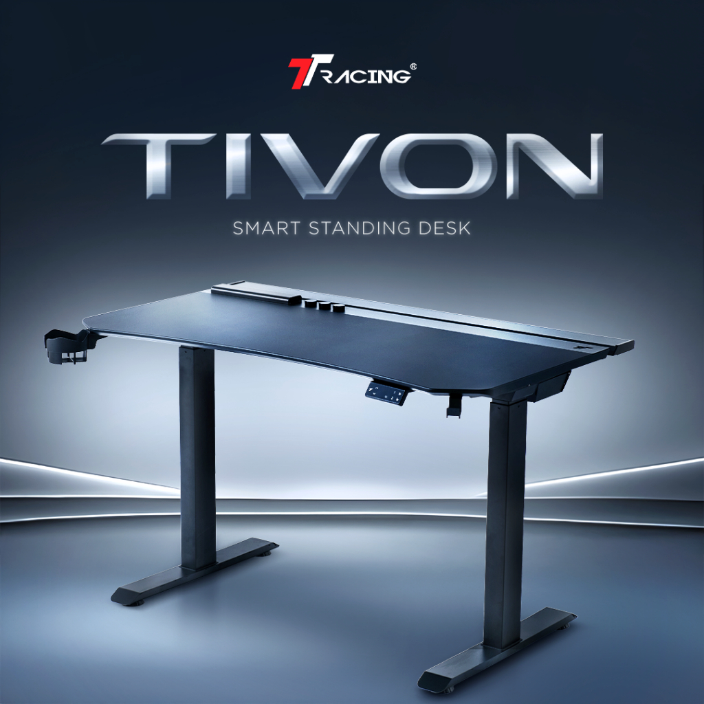 TTRacing TIVON Smart Standing Desk Electric Adjustable Height Table ...