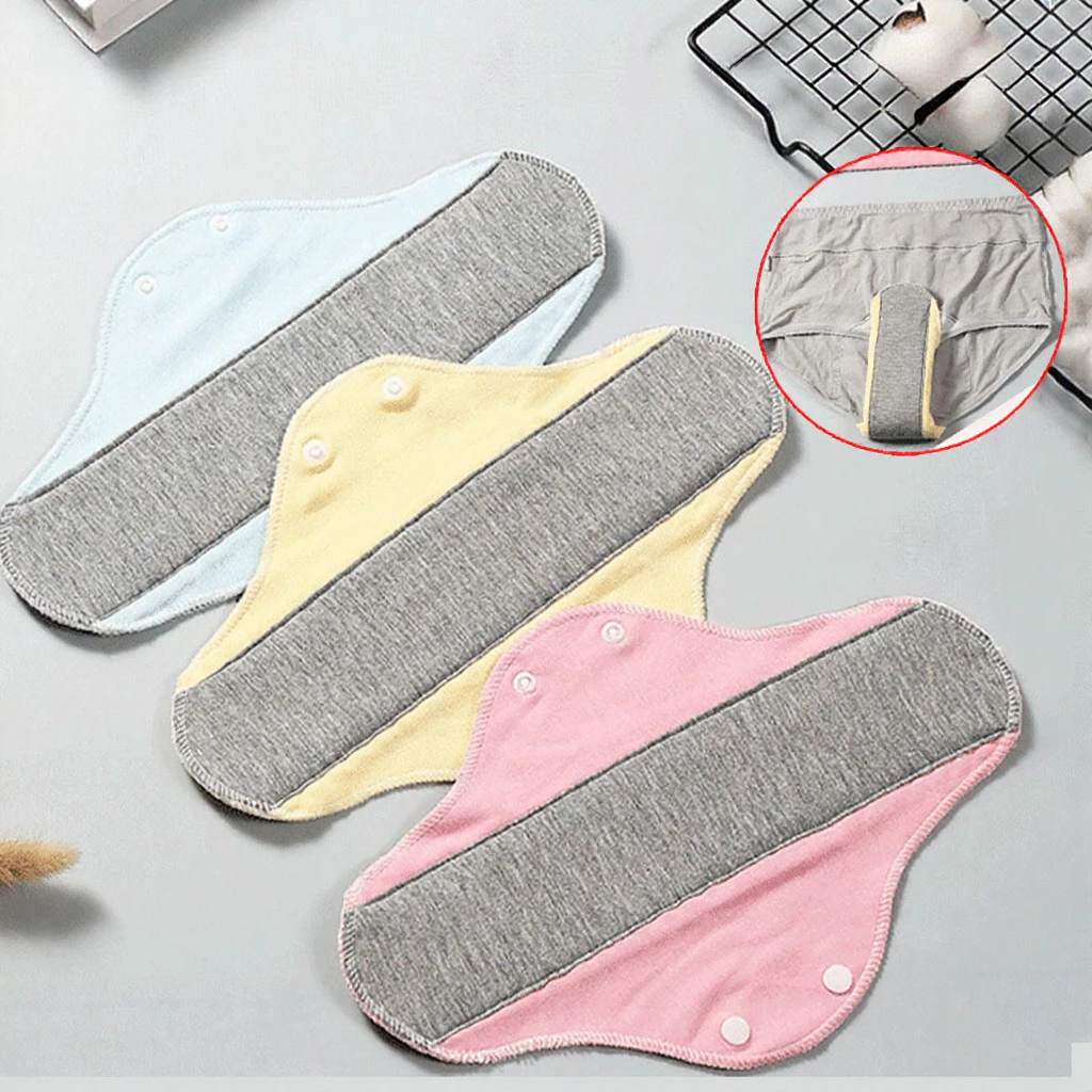 3/6/10PCS Washable Pure Cotton Protective Pads/Menstrual Pads/Sanitary ...
