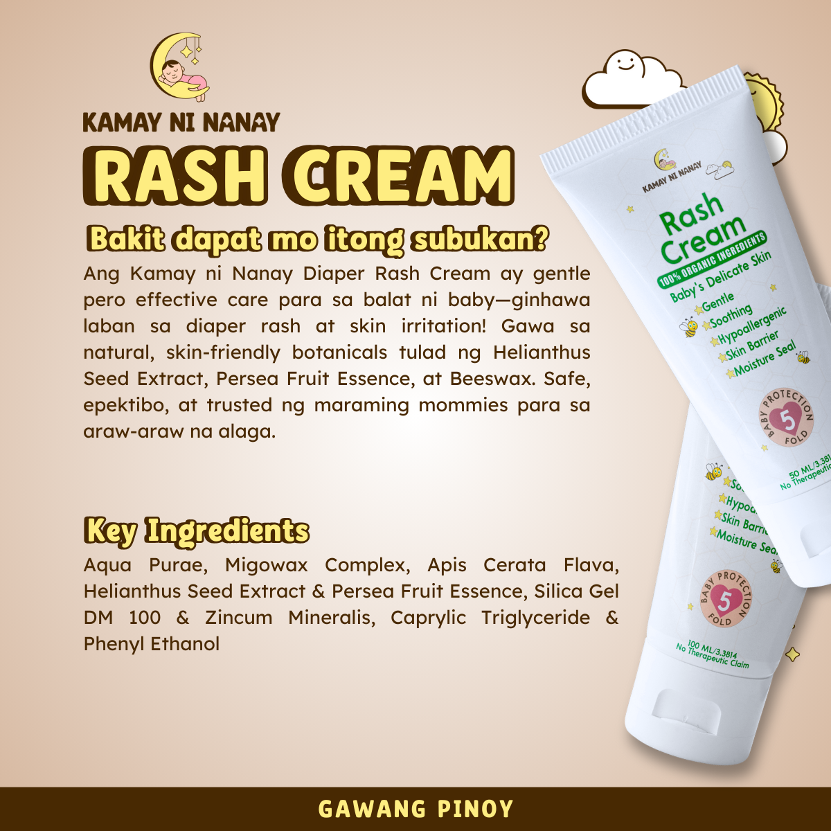 Kamay ni Nanay Calming Oil & Rash Cream for Babies Care & Anti Rashes ...