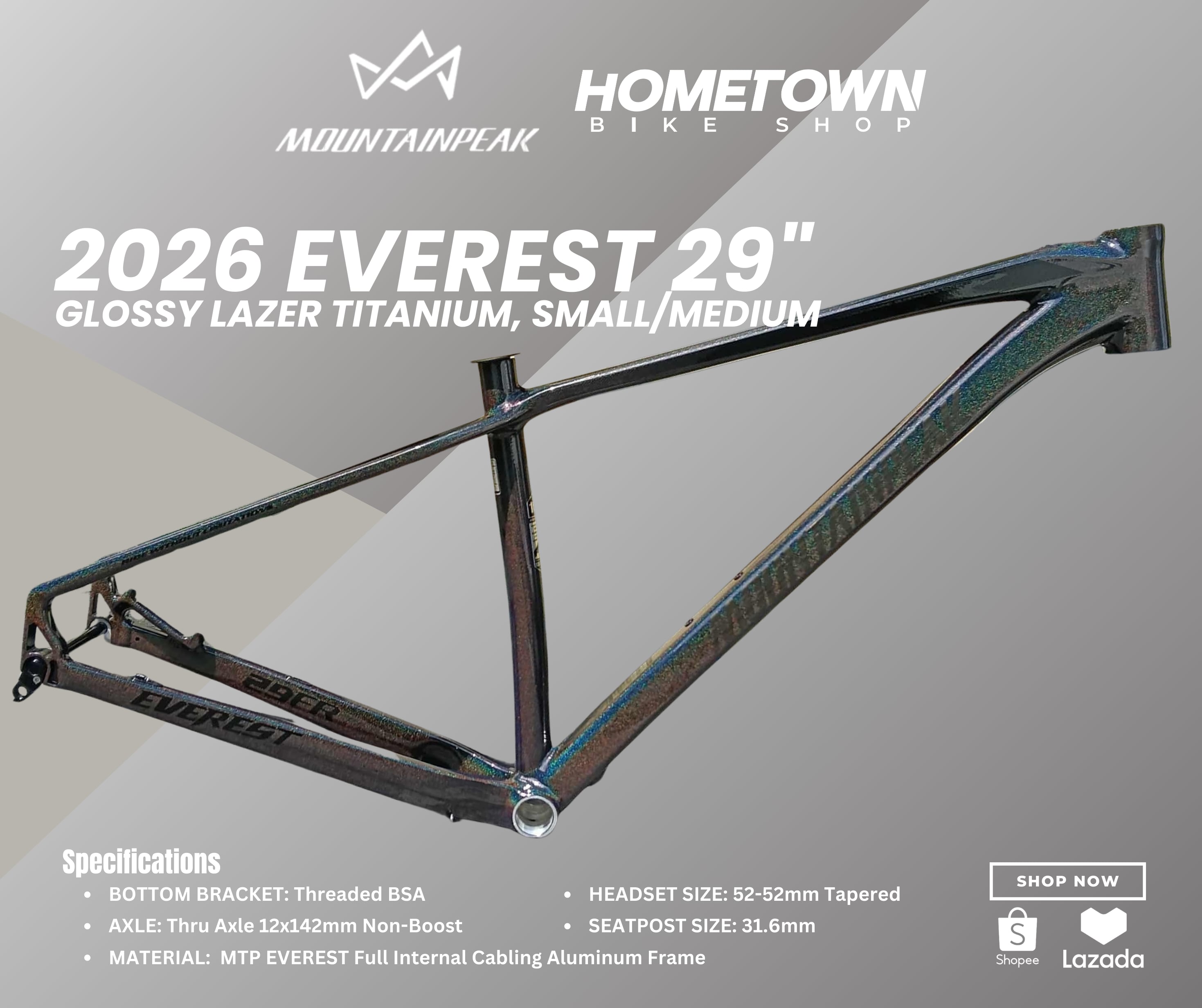 Mountainpeak 2026 Everest 29 Full Internal Cabling Aluminum MTB Frame ...