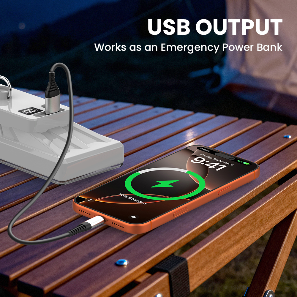 Orashare OL24 1500LM Portable Rechargeable LED Work Light 14400mAh USB ...
