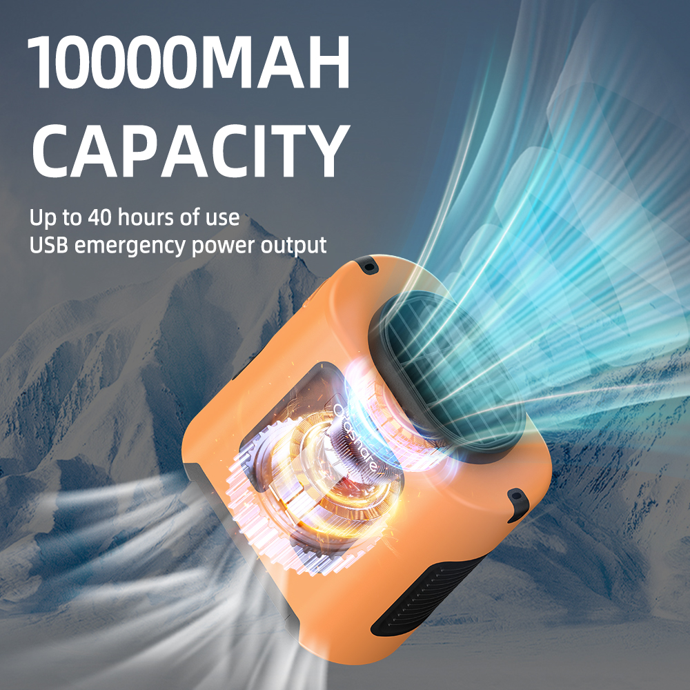 Orashare C200 20000mAh Rechargeable Waist Fan with Detachable Battery ...