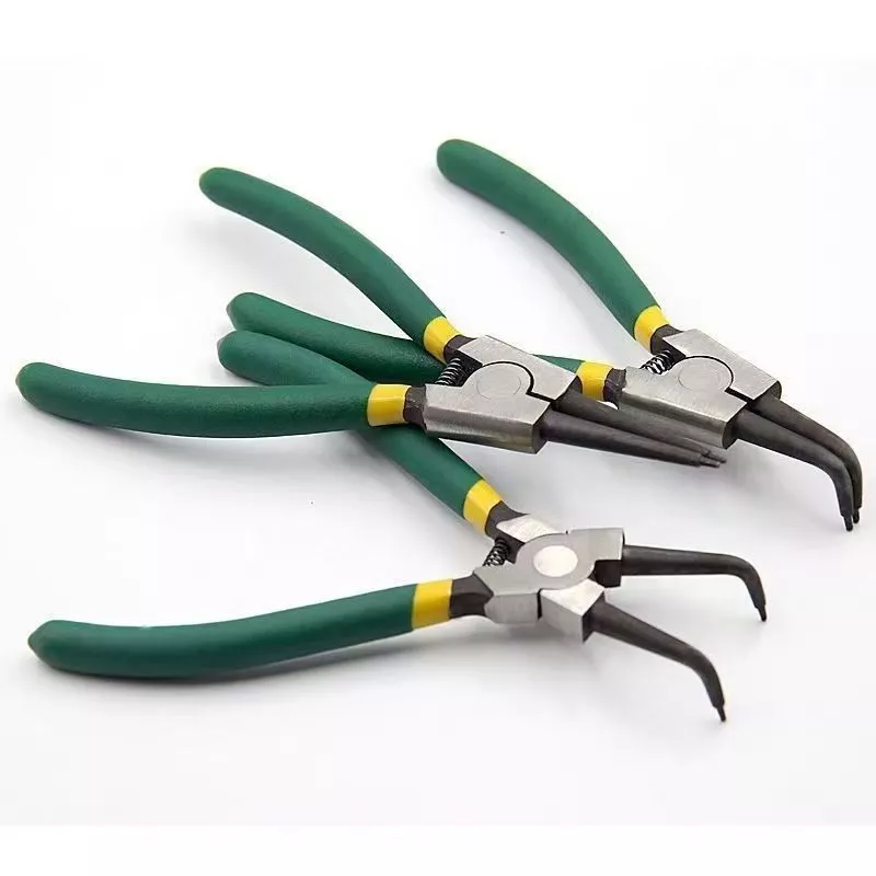 4PCS 4-in-1 Multi-Function Circlip Pliers Set in 7-Inch for Retaining ...