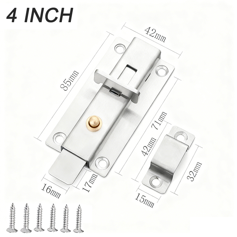 Stainless Steel Spring Bolt Heavy Duty Door Automatic & Manual Locking ...