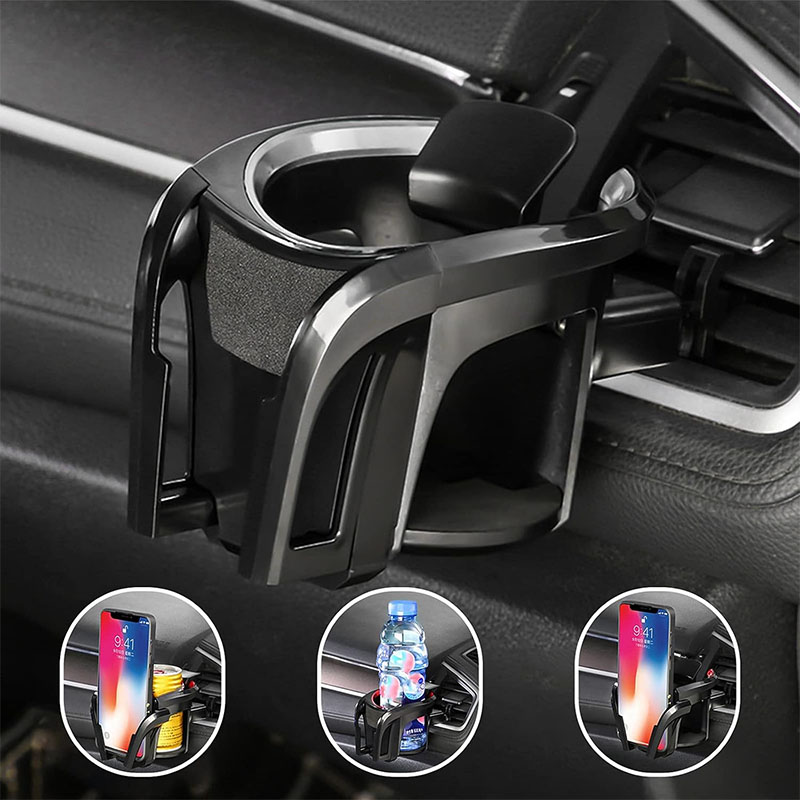 2in1 Universal Foldable Car Cup Holder auto phone holder Anti-Shake ...