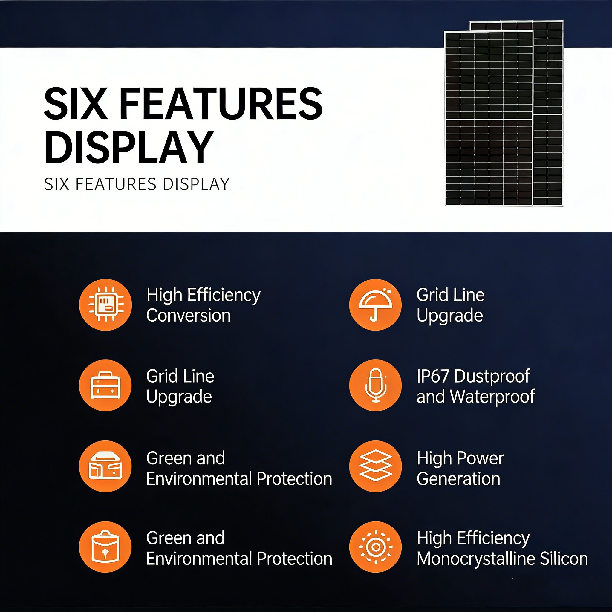 Yowxii 10000W Solar Panel Outdoor Waterproof With High Efficiency For ...