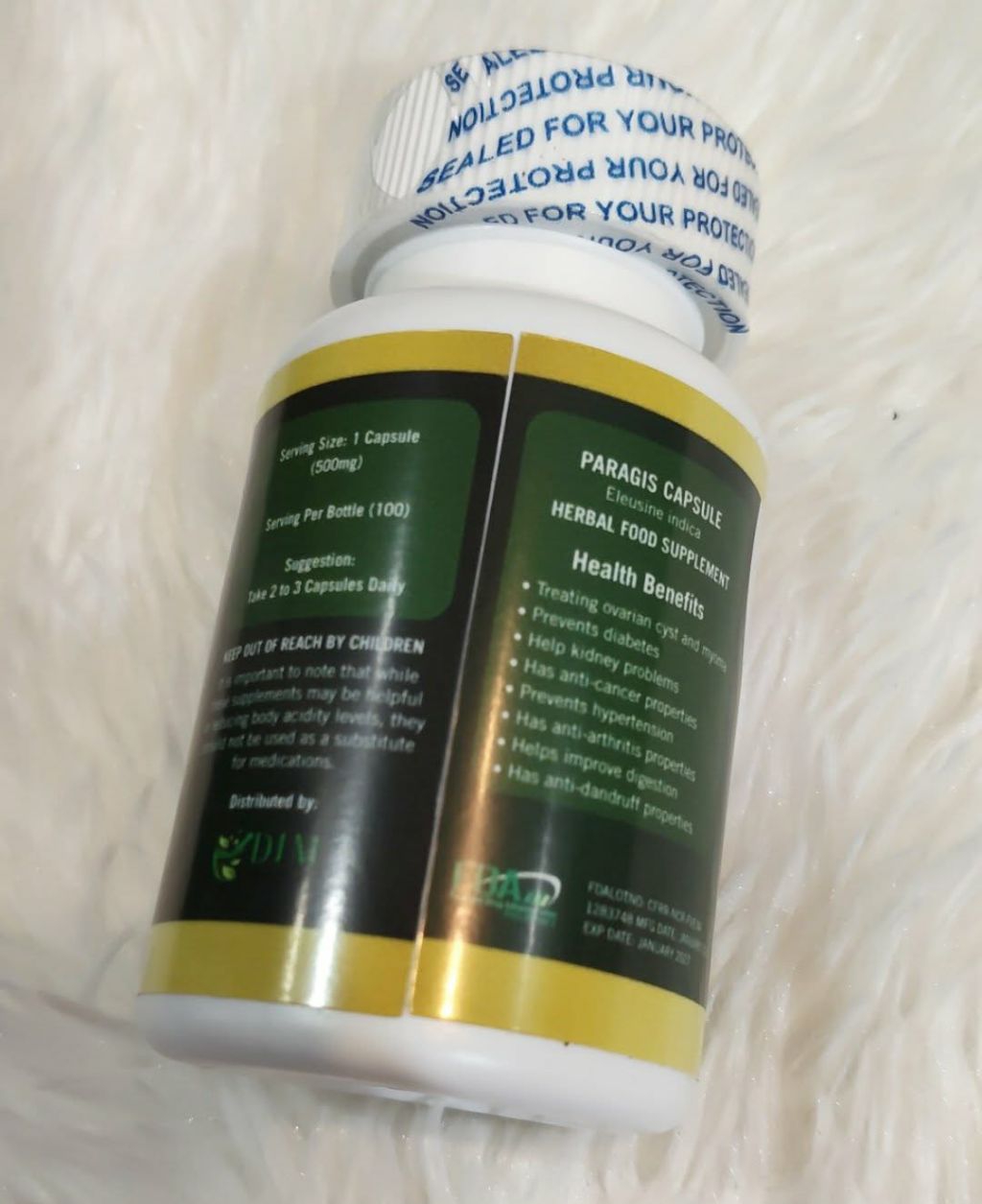 Pure Paragis Herbal Supplement 100 Capsule 500mg | Shopee Philippines
