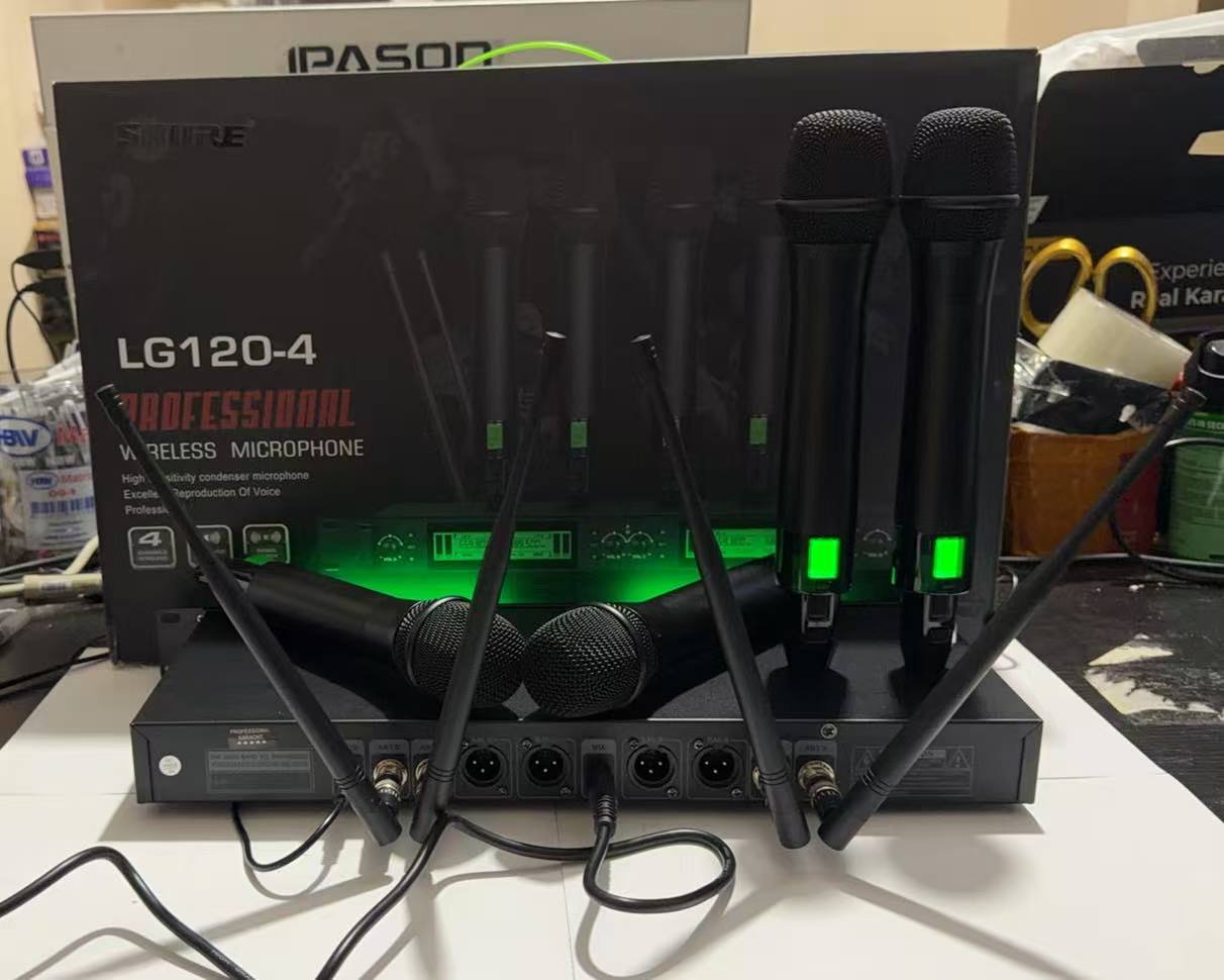 Shur‘e New 2-4 Channel UHF Professional Rechargerable Wireless ...