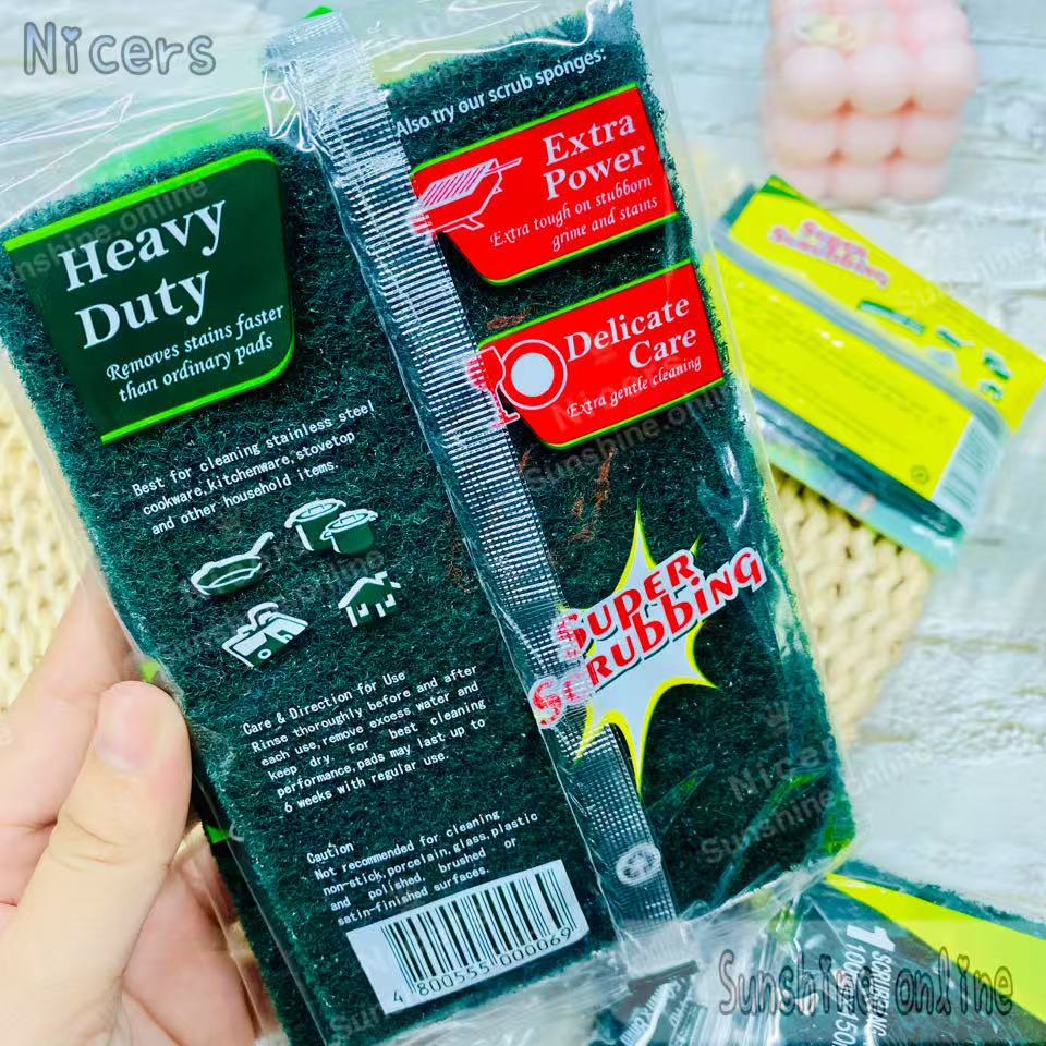 Heavy Duty Scrubbing Pad Super Scrubbing for Kitchen 12pcs/pack ...