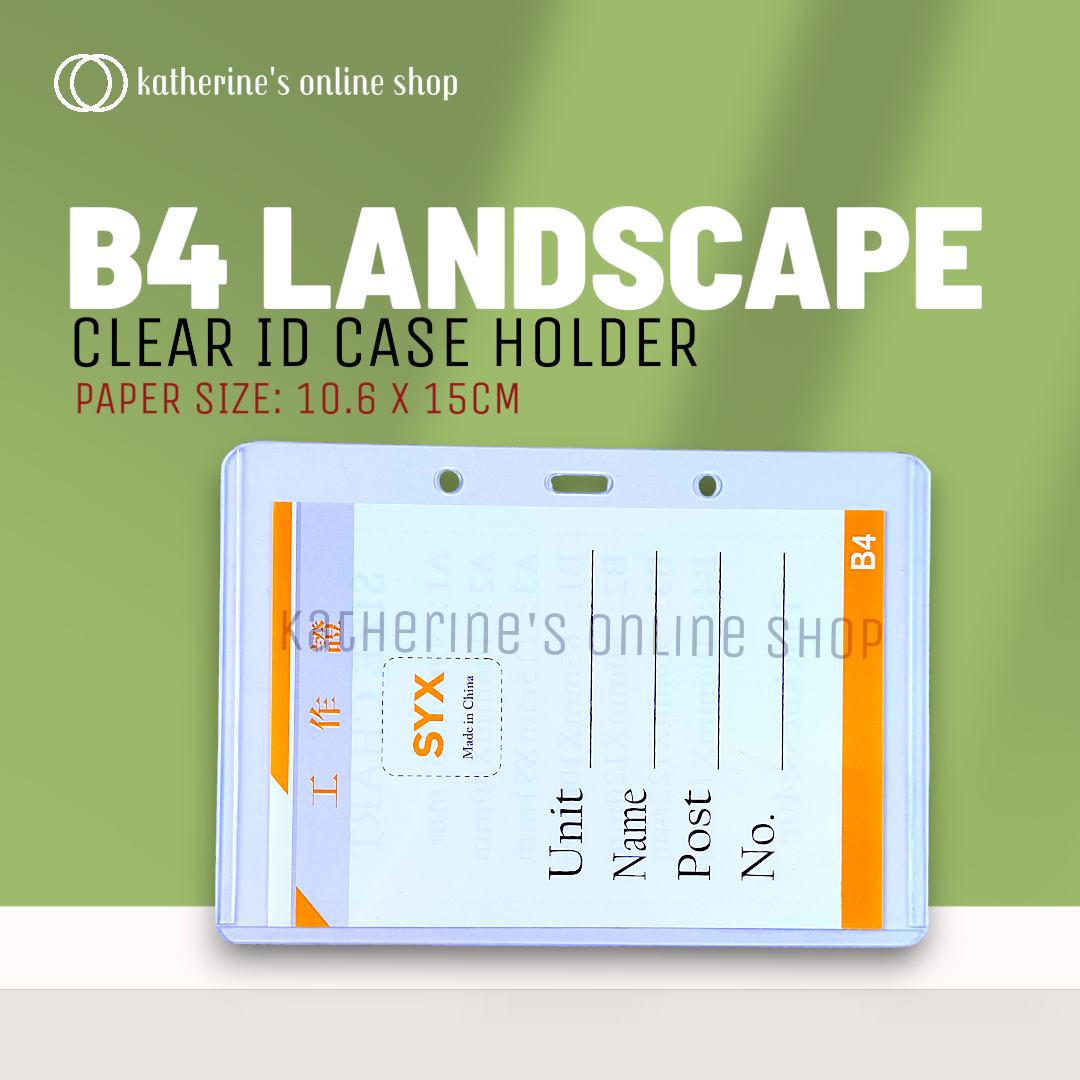 Hard Clear Id Case Makapal Id Holder A1, A2, A3, B1, B2, B4 PORTRAIT ...