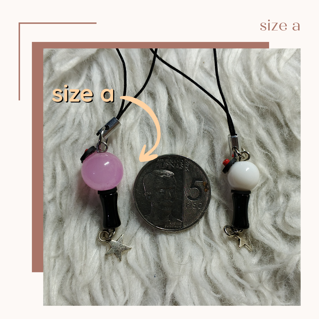 BTS Mini Army Bomb Keychain - Inspired/Glass beads | No box | Shopee ...