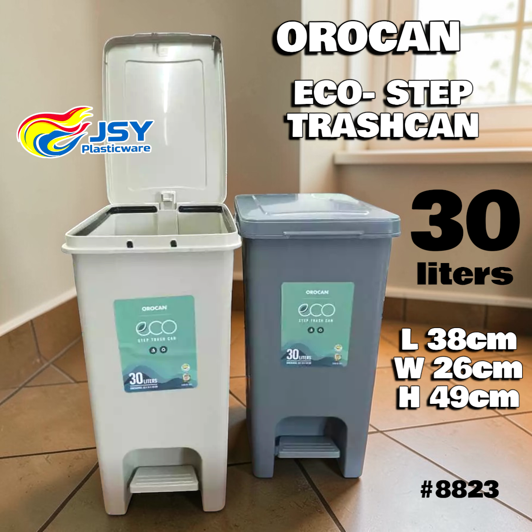 OROCAN TRASHCAN 30 LITERS step TRASHCAN pedal waste can basurahan ...