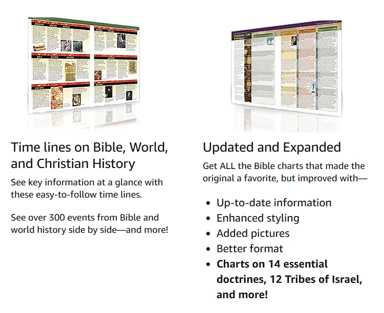Bible Charts Maps Timelines Visual Guide Book Biblical History Study ...