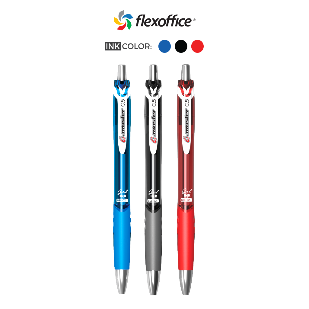 FlexOffice G-Master Gel Pen 0.5mm - 1pc - 3 colors - Quick Dry ...