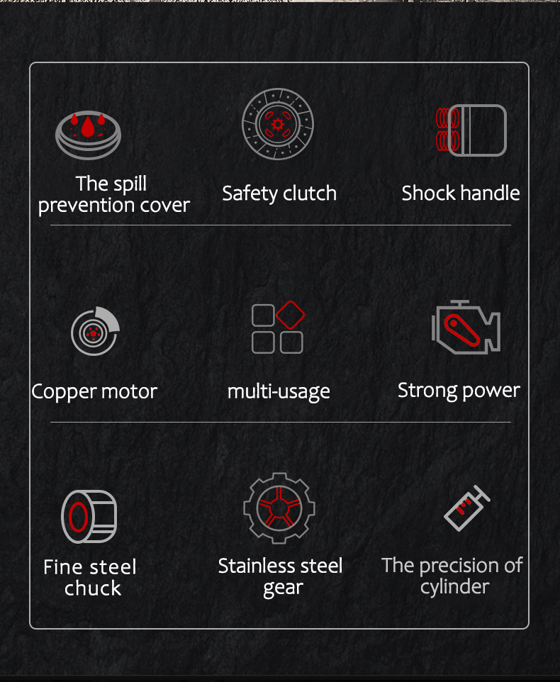 Demolition Electric Hammer 2200W Heavy Duty Hammer Drill Chipping Gun ...