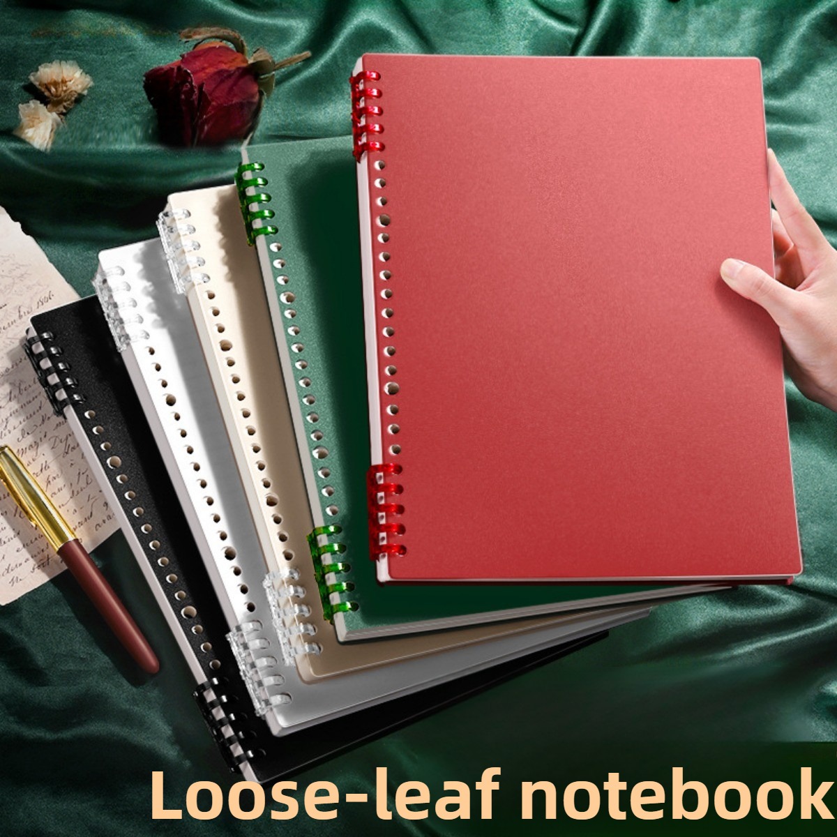 Loose Leaf Notebook Binder Notepad Detachable Spiral Refillable ...