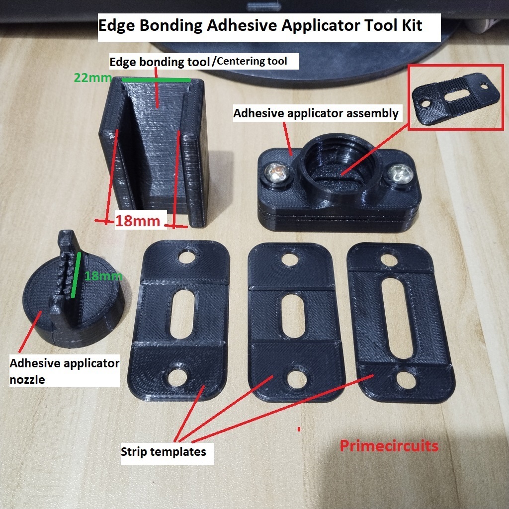 Primecircuits Edge Banding Adhesive Applicator Tools Set for 18mm Board ...