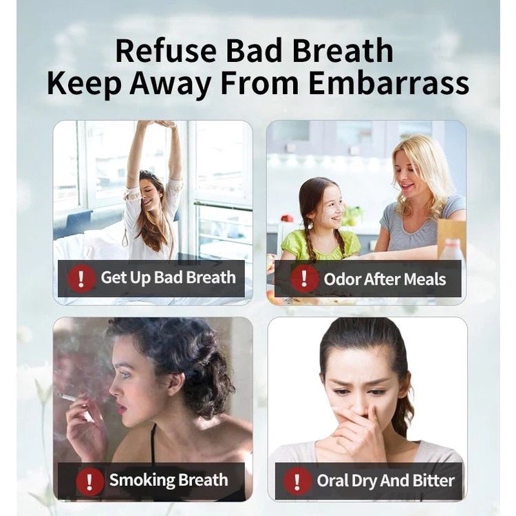 FDA LBLS Antibacterial oral spray+whitening toothpaste Oral protection ...