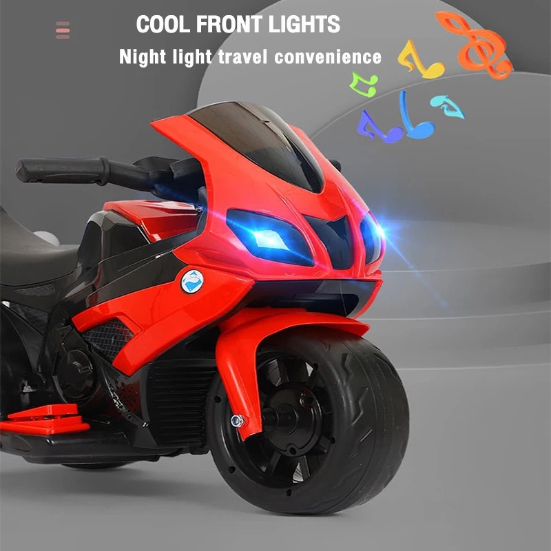 MegaHome Children's Electric Ride-On Motorcycle with Fun Features ...